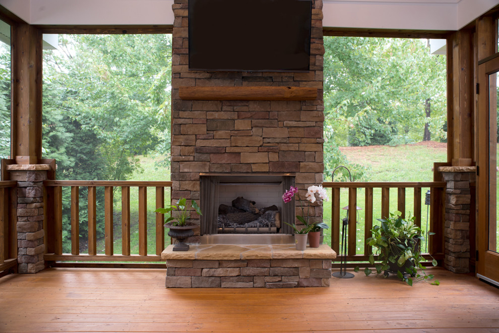 Beverly Crest Porch Addition - Rustic - Porch - Charlotte - by DiFabion ...