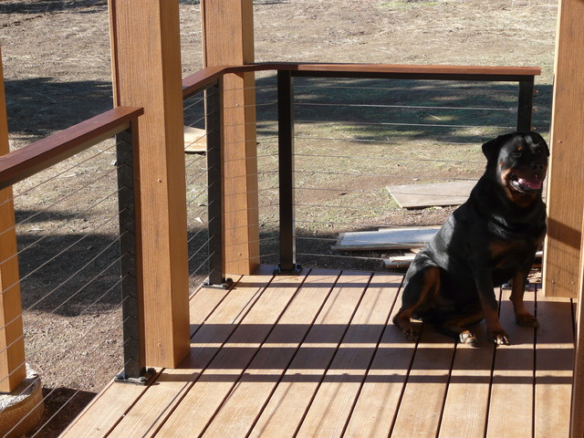 Black Aluminum Cable Railing Systems - Contemporary - Verandah ...