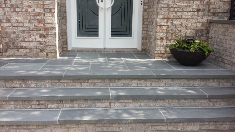 Brick stairs / Bluestone porch - Porch - New York - by Hilton Concrete ...