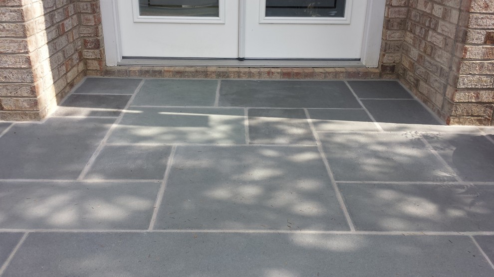 Brick stairs / Bluestone porch - Porch - New York - by Hilton Concrete ...