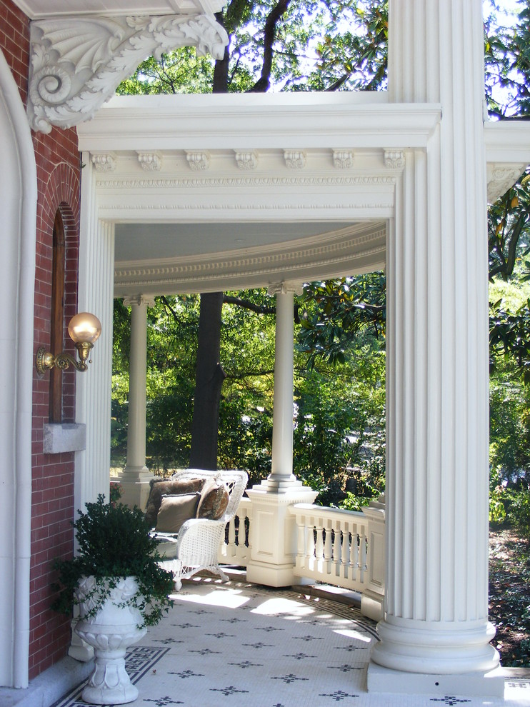 Callan Castle - Traditional - Porch - Atlanta - by Handcrafted Homes ...