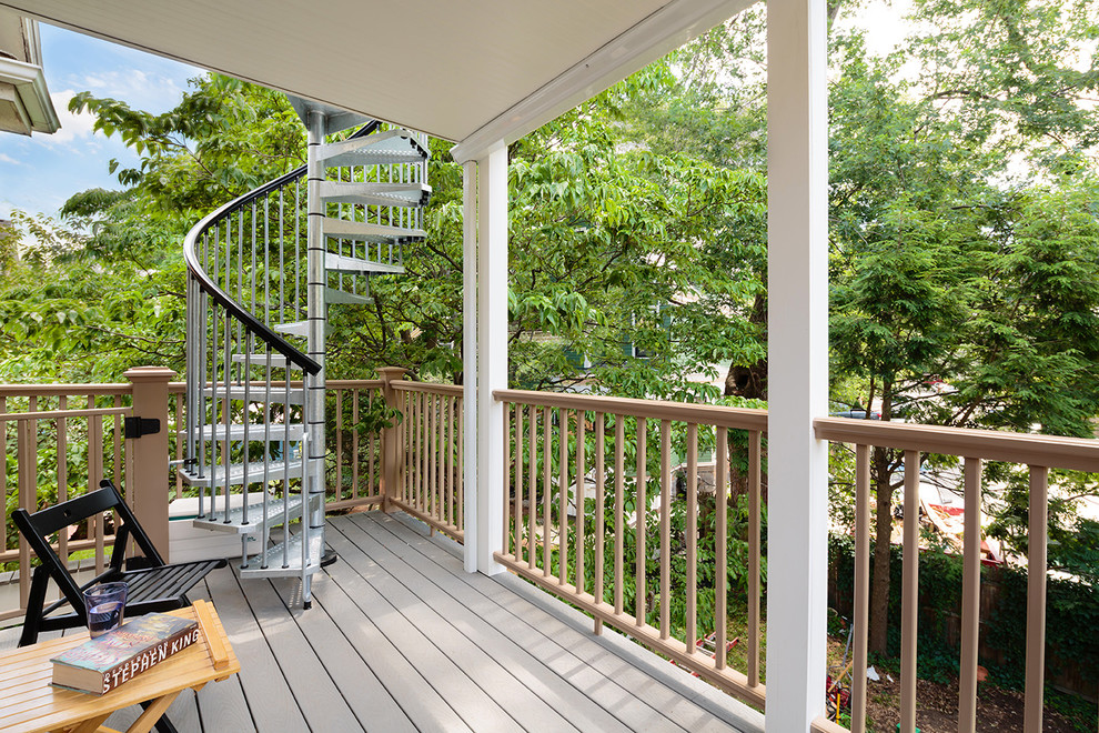 Cambridge Triple Decker - Traditional - Porch - Boston - by Charlie ...