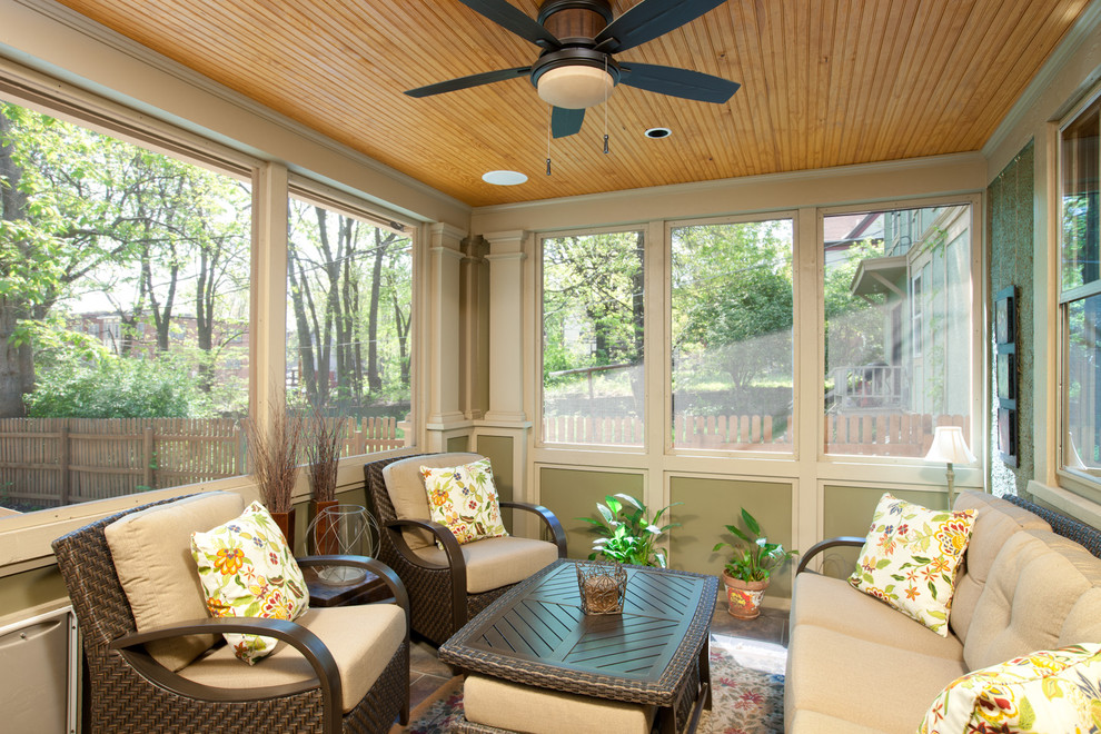 Campbell Craftsman screened porch - Traditional - Veranda - Kansas City ...