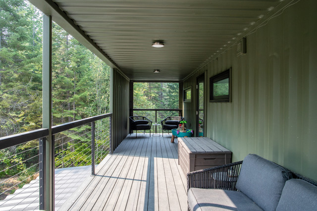 Cascade Container Home - Modern - Verandah - Seattle - by One-Way ...