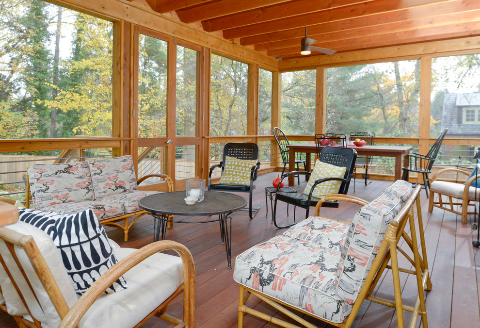 Cedar Screened Porch - Modern - Porch - DC Metro - by Daniel Krienbuehl ...