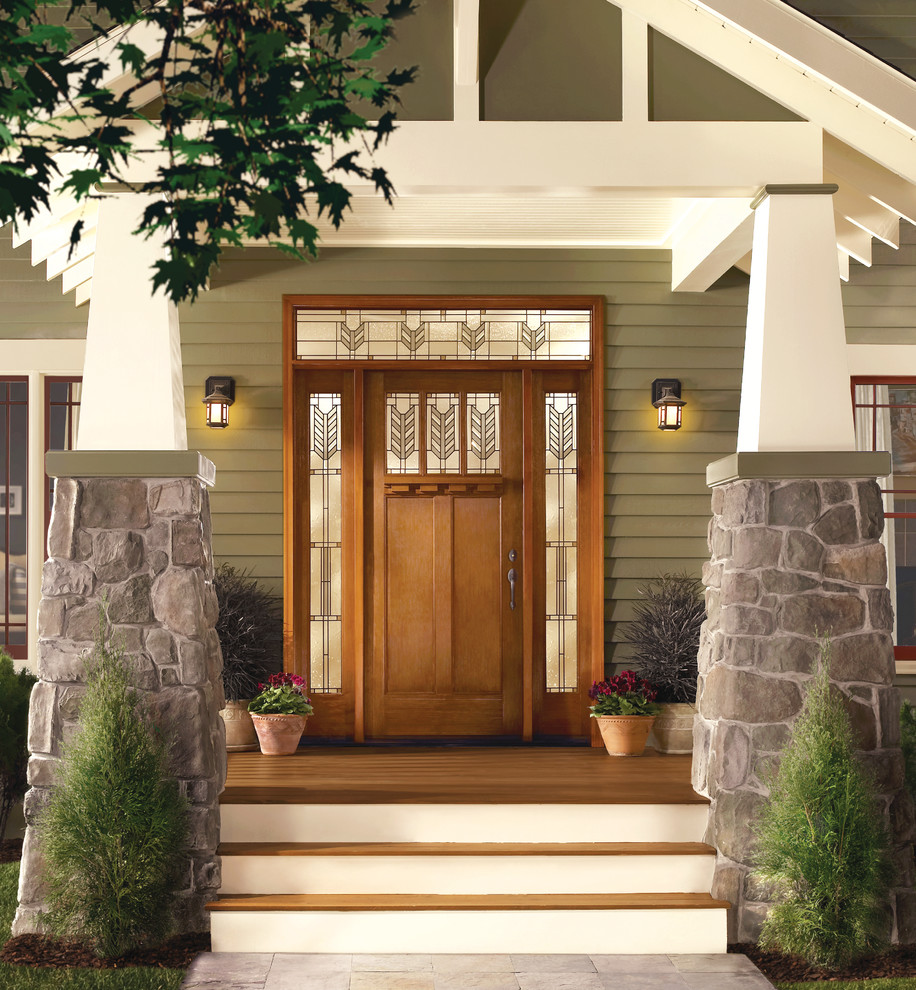 Classic-Craft American Style door, sidelites and transom - Craftsman ...