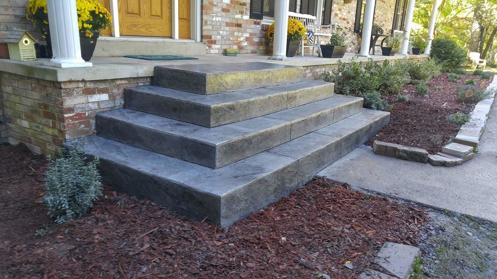 Concrete steps in Manassas - Traditional - Porch - Other - by HaiJoe ...