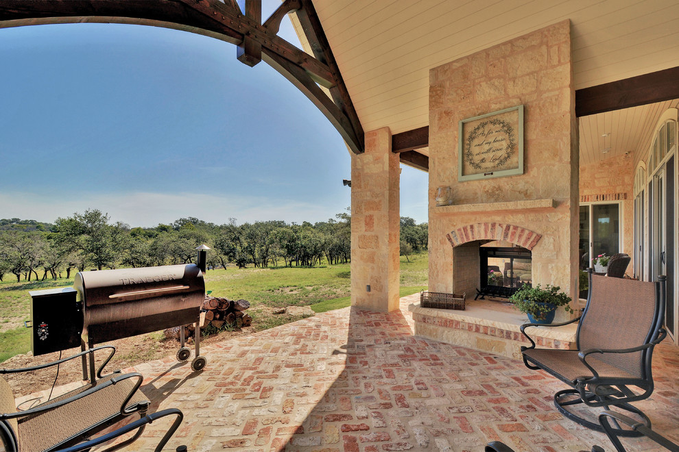 Country French Farmhouse - Country - Veranda - Austin - by Godsey Homes ...