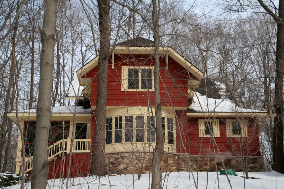 Craftsman Cabin in the Woods - Craftsman - Porch - Detroit - by Agape ...