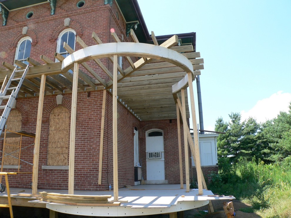Curved porch ceiling framing - Traditional - Veranda - Chicago - by ...