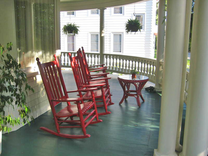 Curved Porch Railing in Putnam, CT - Traditional - Porch - Bridgeport ...