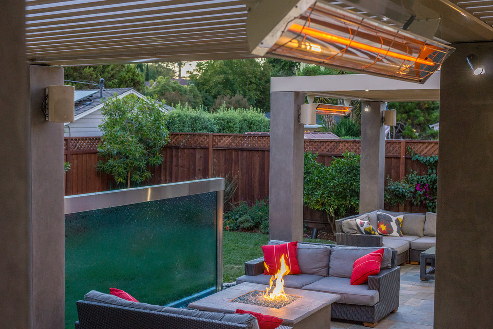 Custom Outdoor Single Panel Water Feature - Palo Alto, CA ...