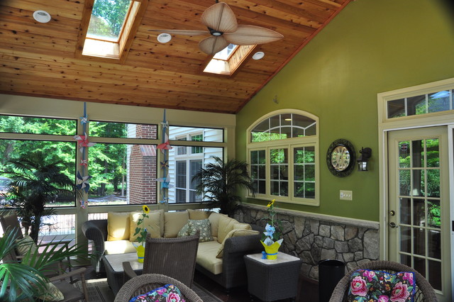 Custom Screened Porch - Traditional - Veranda - DC Metro - by Land ...