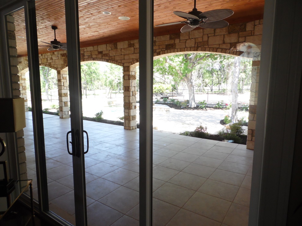 Custom Traditional Style Back Porch - Traditional - Porch - Austin - by ...