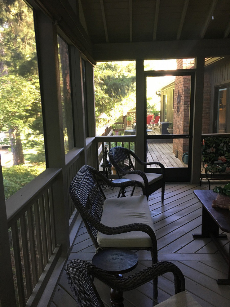 Deck to Screened Porch Conversion in Columbia, SC - Rustic - Porch ...