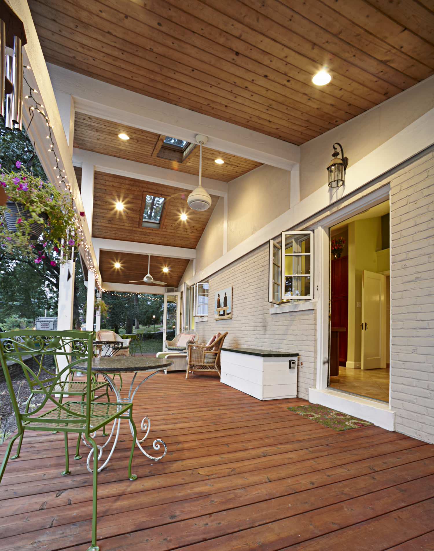 Exterior Wooden Ceiling | Shelly Lighting