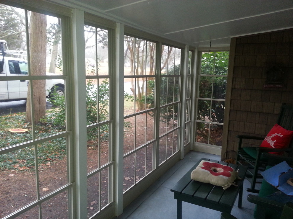 Enclosed Porch - Rustic - Porch - New York - by Toms River Door ...