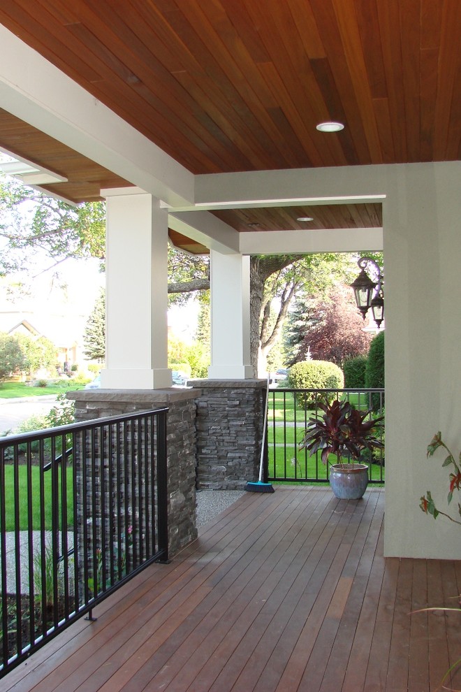 Exotic Decking and Soffit - Traditional - Porch - Calgary - by Kayu ...
