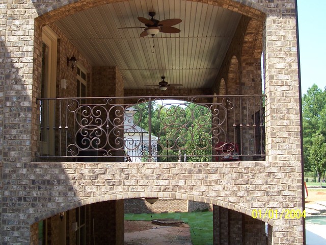 Exterior Wrought Iron Handrail / Railing - Mediterranean - Verandah ...