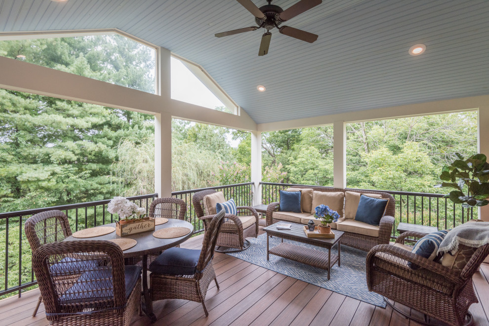 Falls Creek Porch and Master Bathroom - Traditional - Porch ...