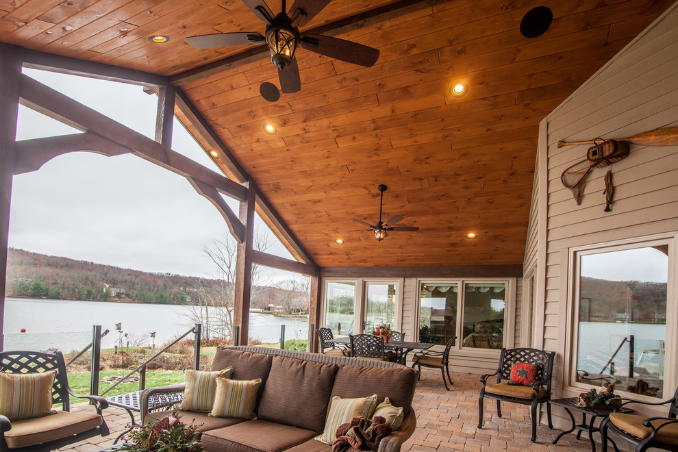 FFG Timber Frame Porch - Rustic - Porch - Other - by Sunset Builders ...