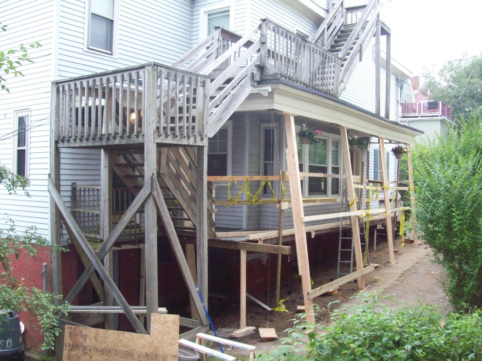 First floor deck removed - Traditional - Porch - Portland Maine - by O ...