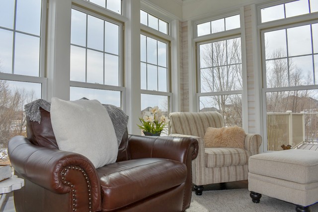 Four Season Porch Addition and Dual Decks - Shabby-Chic Style ...