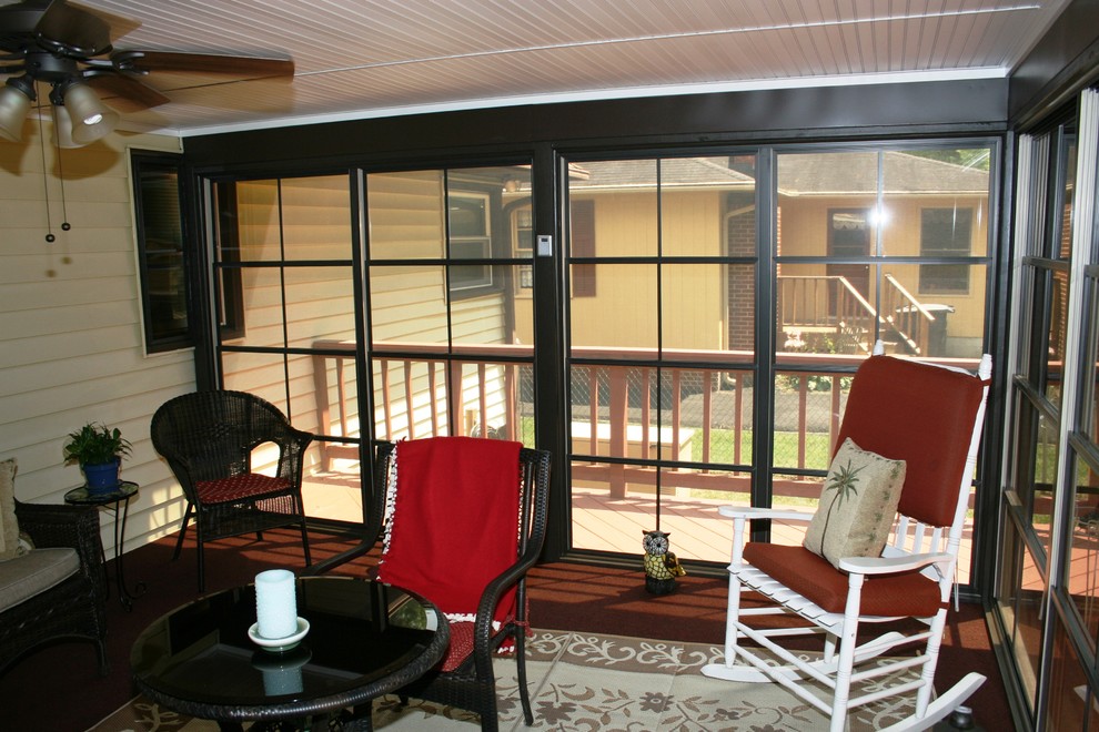 Four-Track Window System Spruces Up Screened Porch - Traditional ...