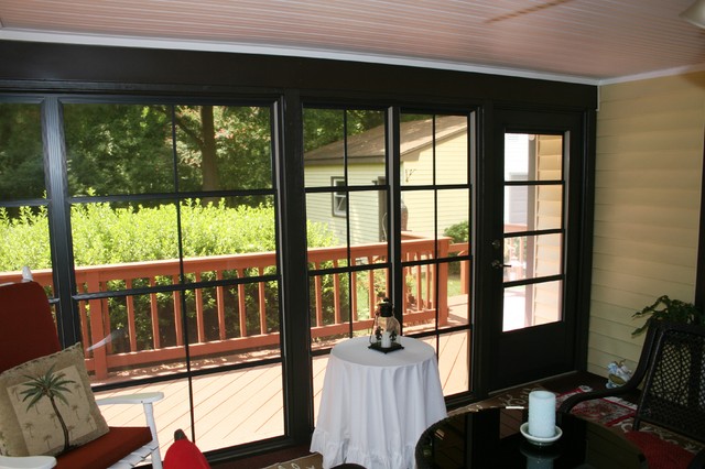 Four-Track Window System Spruces Up Screened Porch - Traditional ...