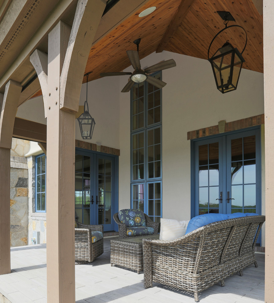 French Blue Windows and Doors - Traditional - Porch - Chicago - by ...