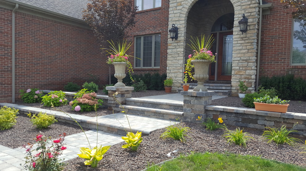 Front landscape - Traditional - Porch - Detroit - by Locke's ...