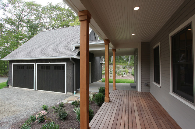 Front Porch & Garages - Rustic - Verandah - New York - by Corbo ...