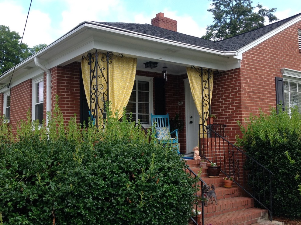 Front porch fashion statement - Midcentury - Porch - Raleigh - by ...