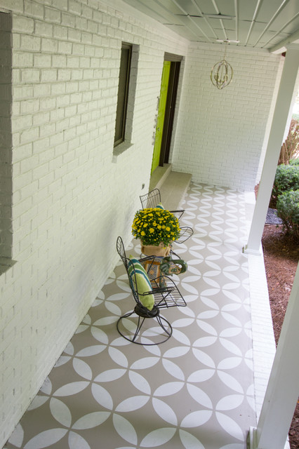 Front Porch Makeover - Eclectic - Veranda - Nashville - by Bella Tucker ...