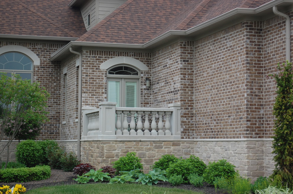 Front Porch of European Traditional Home - Traditional - Porch ...