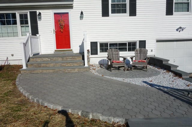 Front Steps, Walkway, Retaining Wall - Pavers, Bluestone, Stone Veneer ...