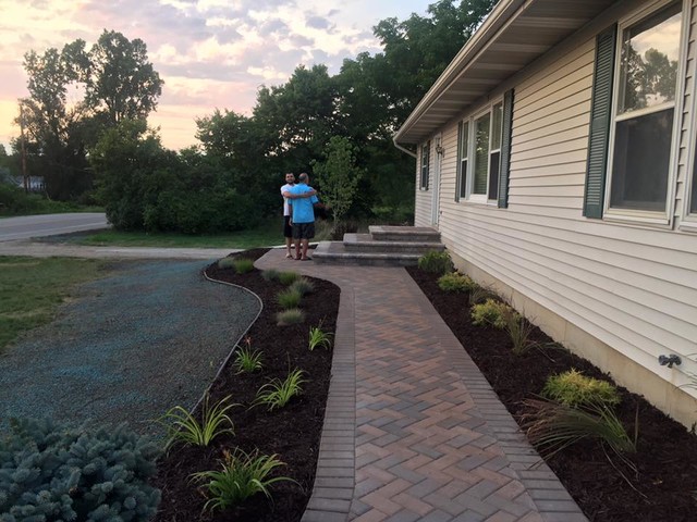 Front Walkway - Modern - Veranda - Other - by Outdoor Specialties ...