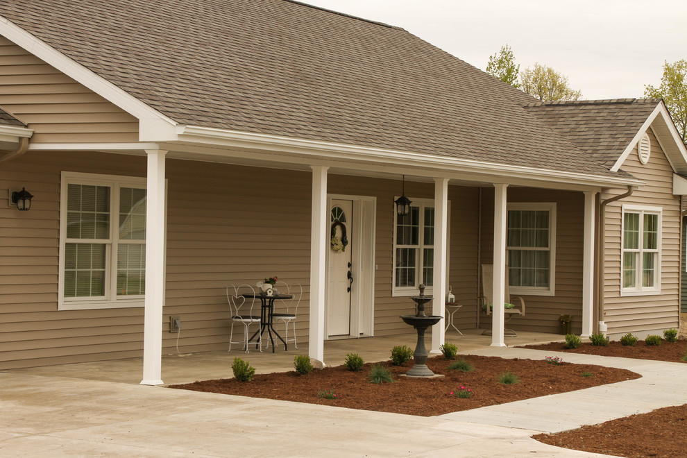 Full Length Front Porch - Traditional - Porch - Other - by John Mast ...