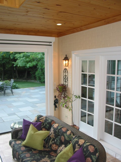 Georgian Porch Indoor/Outdoor Living - Traditional - Veranda ...