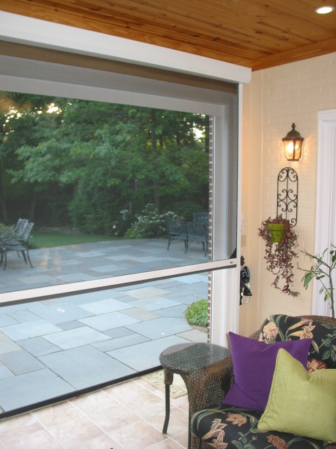 Georgian Porch Indoor/Outdoor Living - Traditional - Veranda ...