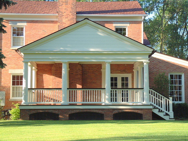 GREEK REVIVAL PORCH ADDITION - Traditional - Veranda - Detroit - by ...