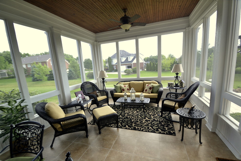 Greek Revival Screen Porch - Traditional - Porch - Indianapolis - by ...