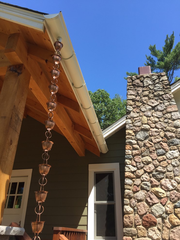 Half Round Gutters - Rustic - Porch - Other - by Advantage Seamless | Houzz