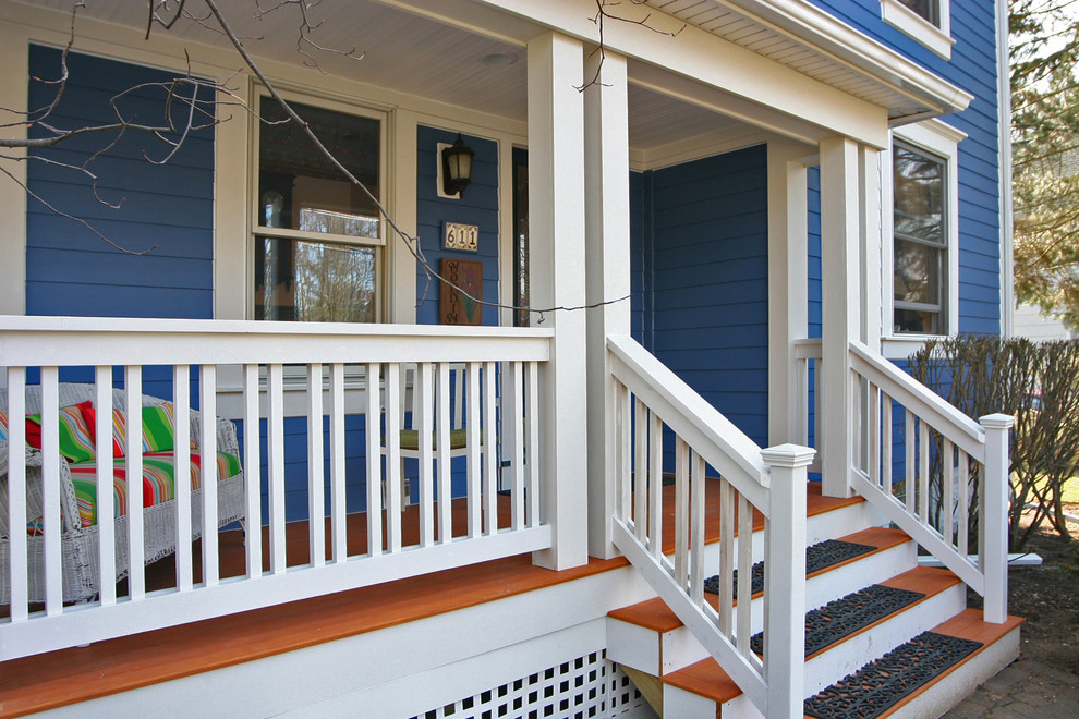 Hardie siding and new front porch in Birmingham - Traditional - Porch ...