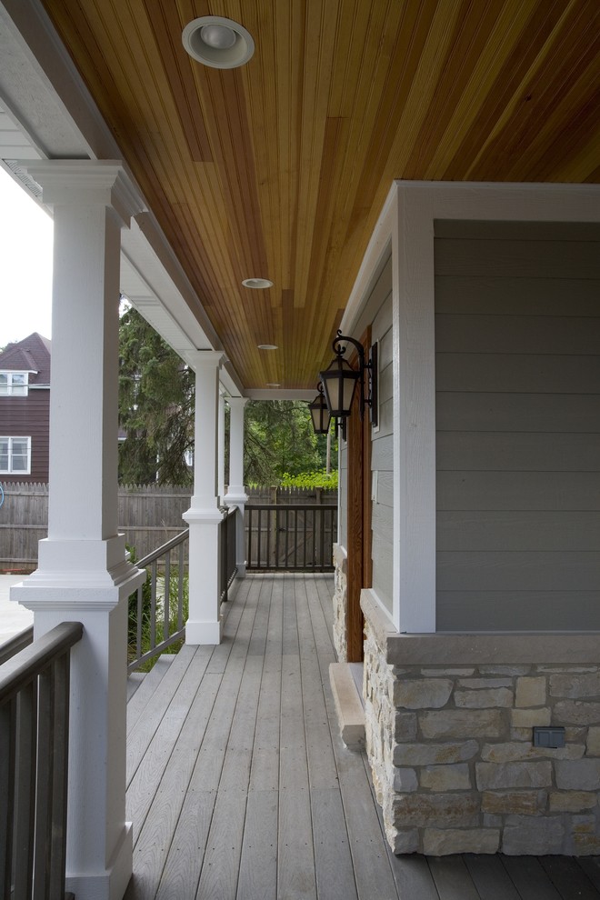 Highland Park 2 Story House Addition - Traditional - Veranda - Chicago ...