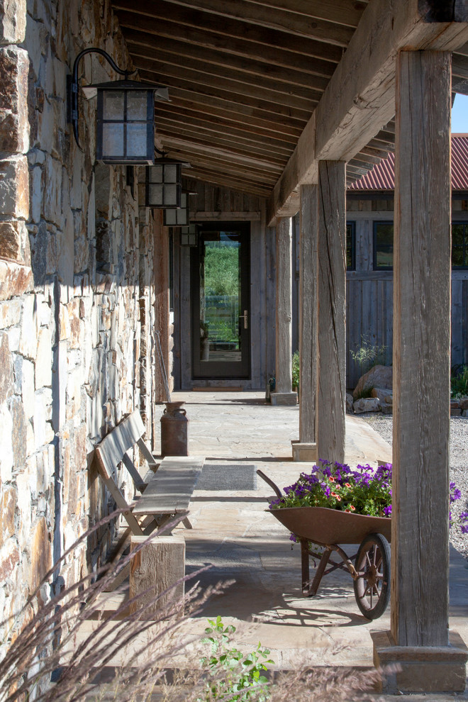Home in Jackson, WY - Rustic - Veranda - Other - by Snake River ...