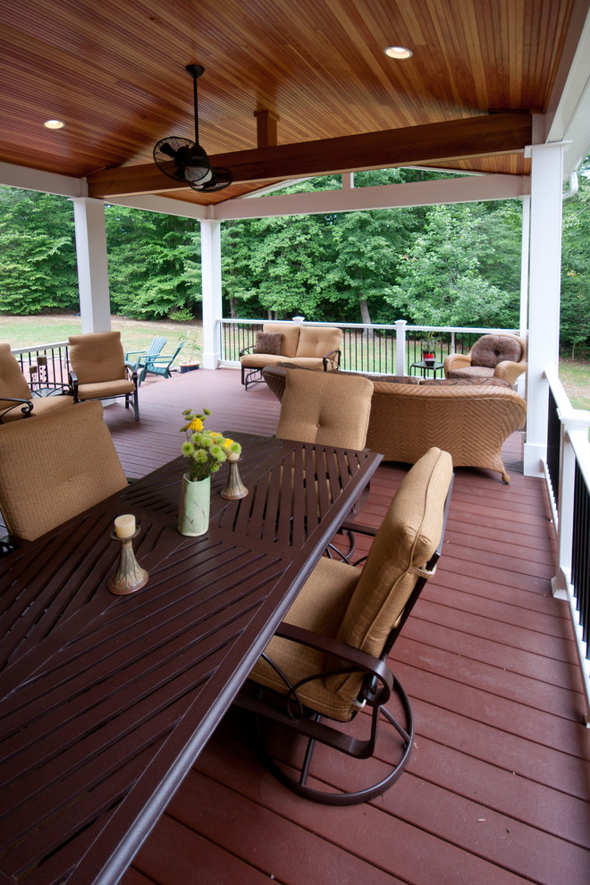 Hughesville open porch - Traditional - Porch - DC Metro - by Fine Decks ...
