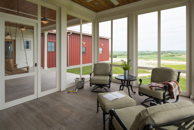 Iowa Farmhouse - Country - Veranda - Minneapolis - by Rehkamp Larson ...