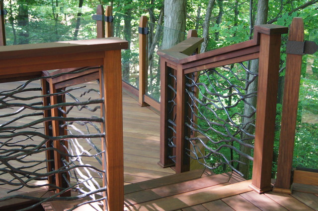 Ipe Deck with Custom railing - Traditional - Verandah - New York - by J ...