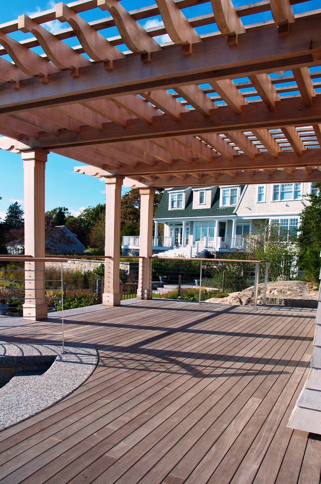 Ipe Deck with Pergola Project - Фьюжн - Веранда - Провиденс - от ...